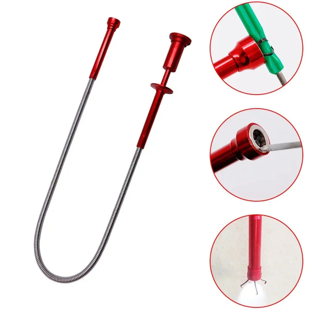 Telescoping Magnetic pickup Claw Magnetic Pick-up Tool 4 Claws with LED ...