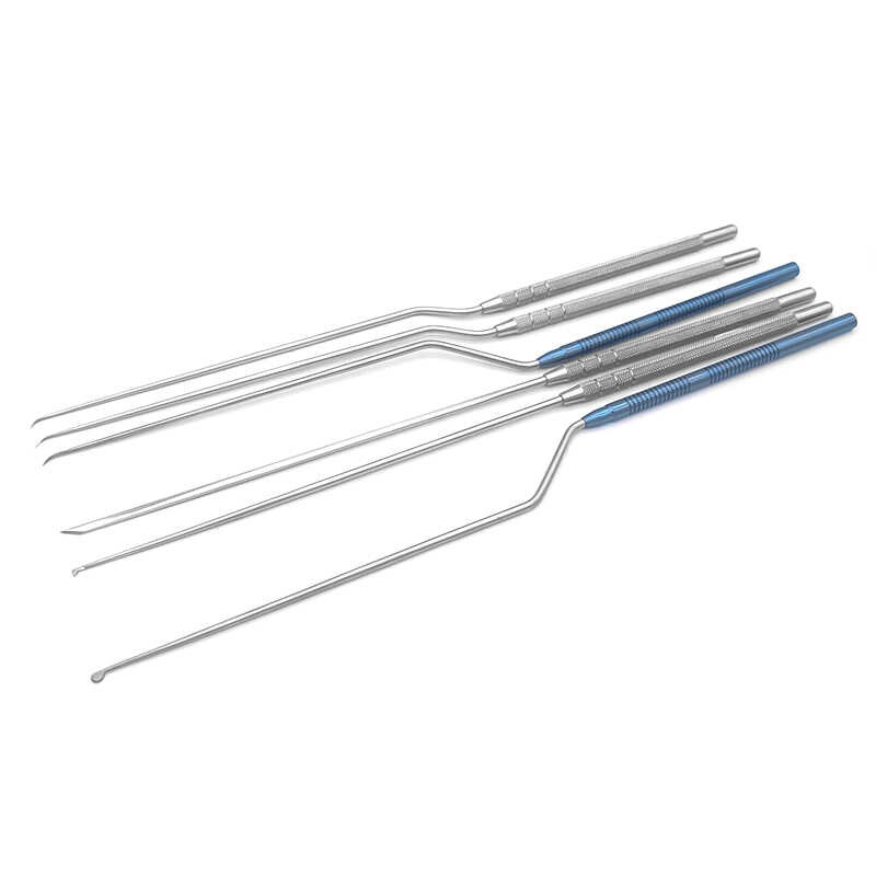 microsurgical gun Stainless steel knife, D-type blade tip, angle hook ...