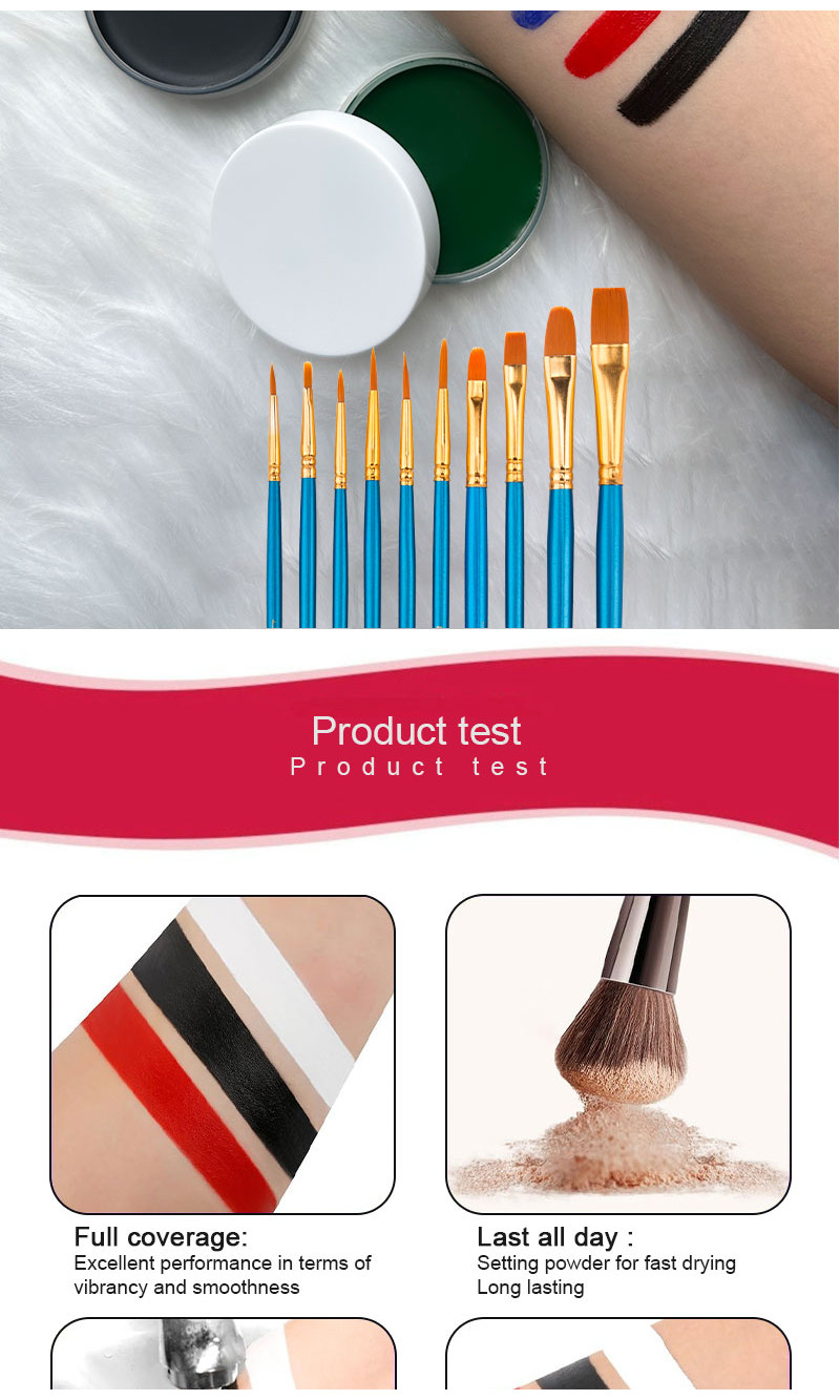 VERONNI 6 Colors 30g oil paint Face Body Paint Oil Palette Professional ...
