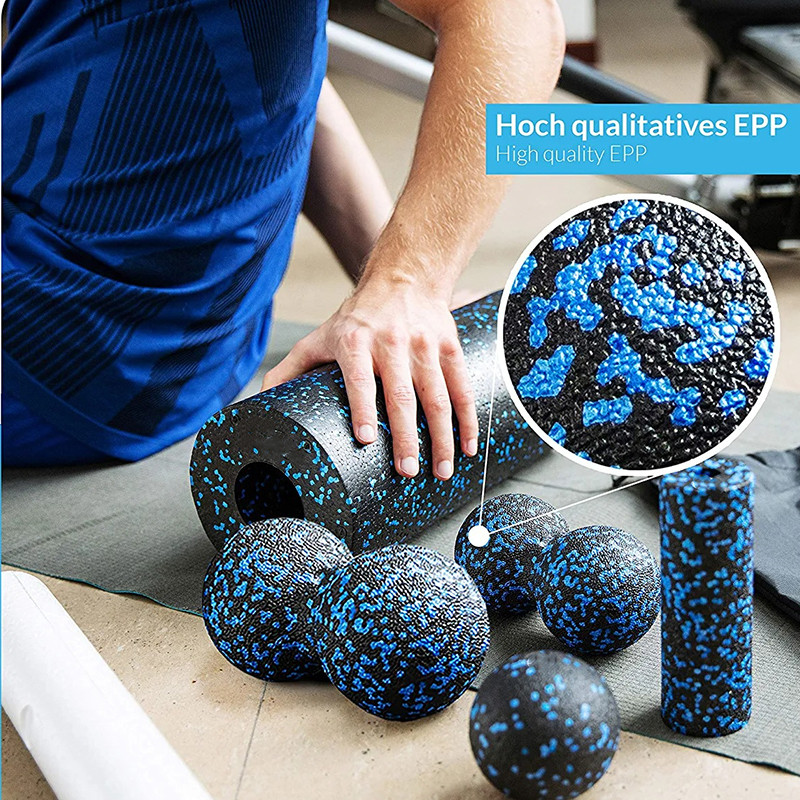 5Pcs Massage Foam Rollers Fascia Balls Yoga Column EPP High Density ...
