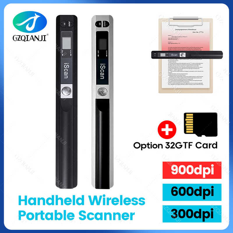 A4 Portable ISCAN Mini Document Jpg/Pdf Format Image Handheld Scanner ...