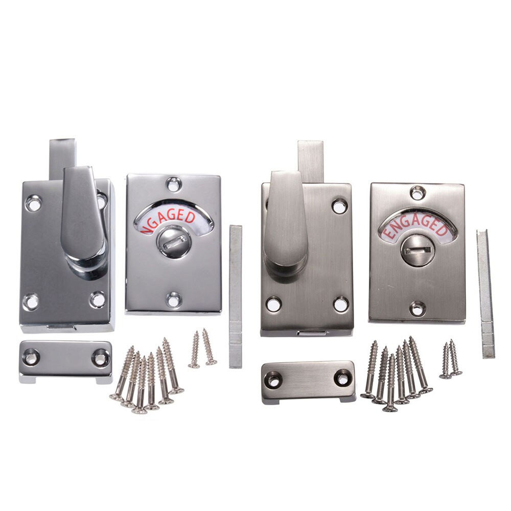 WC Latch F9 Vacant Engaged Door Lock Toilet Privacy Shower Cubicles ...