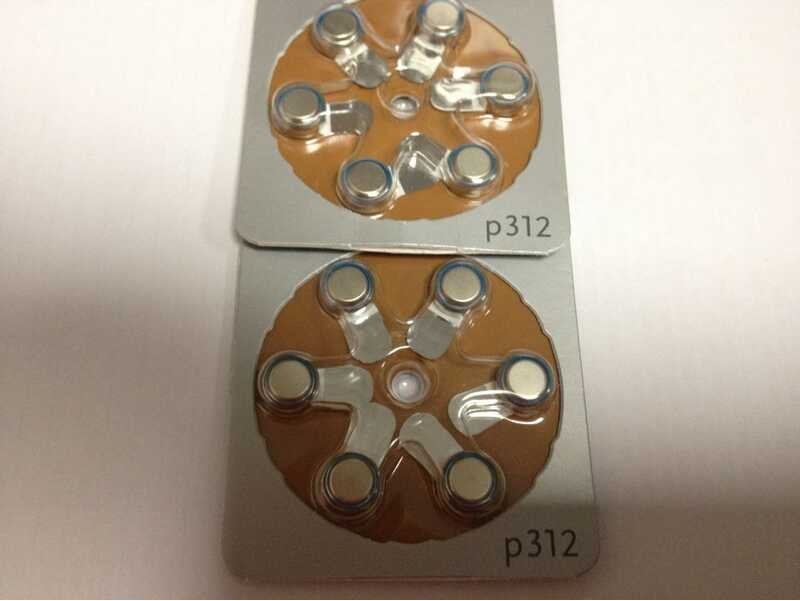 60Pcs/Lot (10 Pack ) A P312 312 Pr41 Zinc Air Button Battery For ...