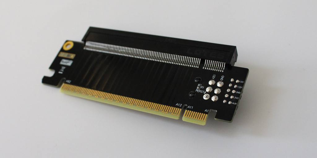 PCI-E x16 Half Height to Full Height Extension Riser Card PCIe 5.0 x16 ...