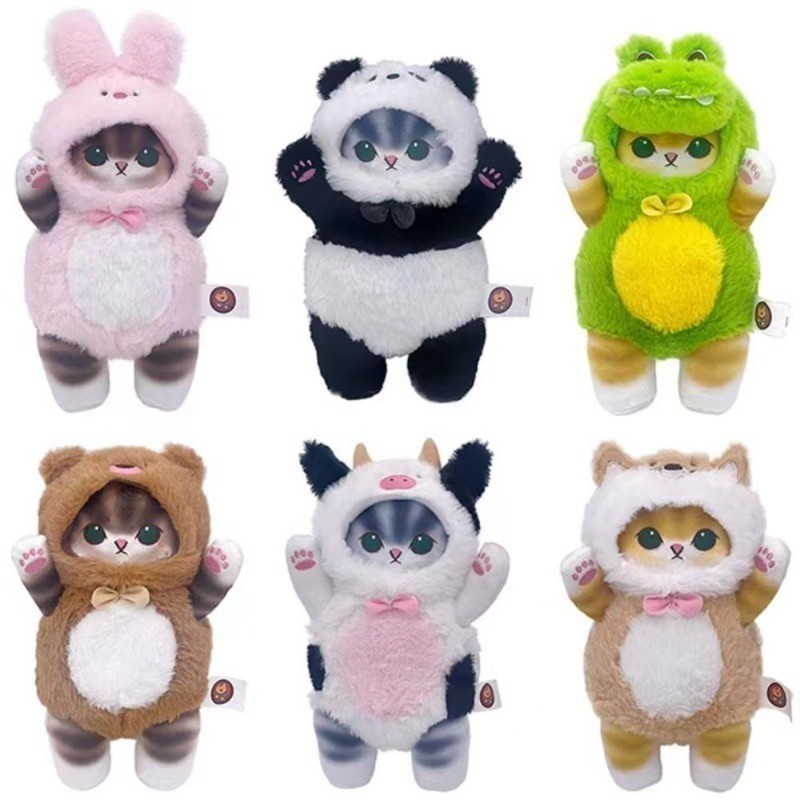 Mofusand Cos Cat Kawaii Plushies 25cm Cosplay Animals Dinosaur Cow Bear ...