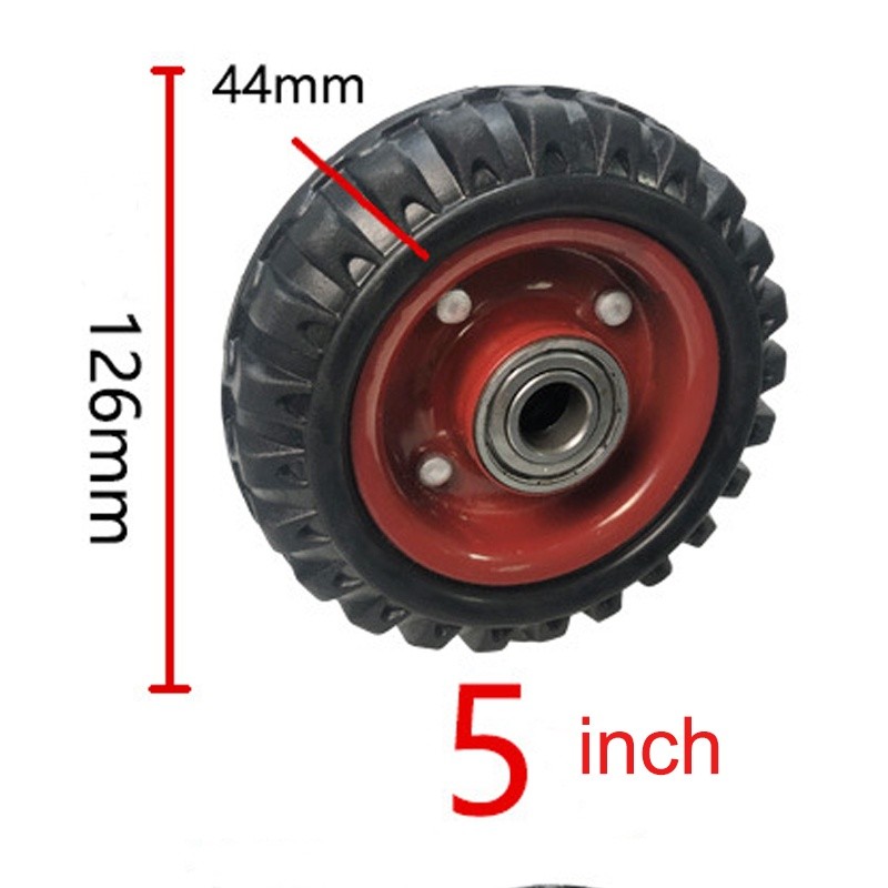 Rubber Wheel, Metal Ball Bearing Wheels Load 1200lbs,for Logging Cart ...