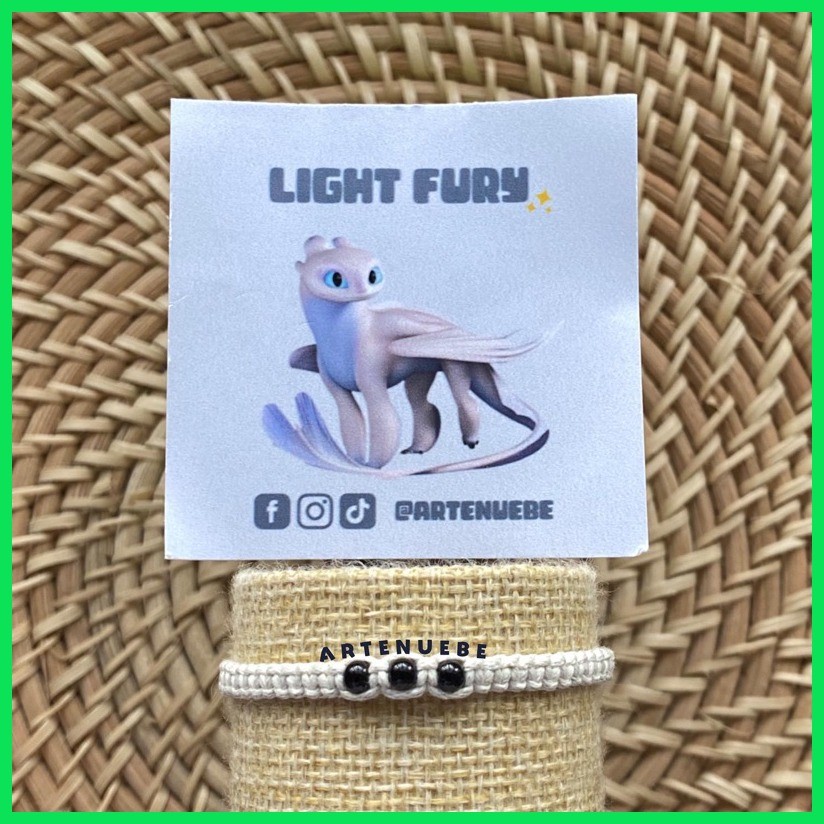 artenuebe] toothless and light fury couple bracelet (how to train your ...