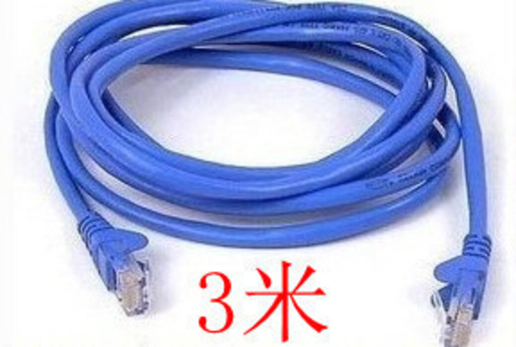 Ethernet computer network connection cable, 3-meter finished cable with ...