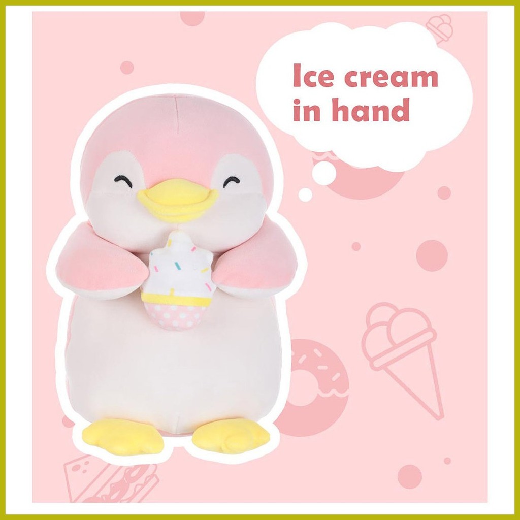 ∷ MINISO Penguin Pink Plush Toy | Shopee Philippines