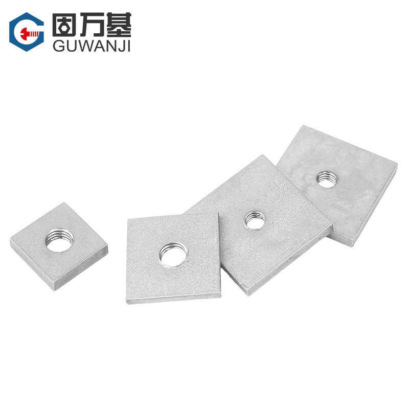 304 stainless steel square nut square washer iron galvanized ...