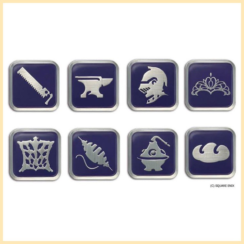 Final Fantasy XIV Crafter & Gatherer Class Icon Pin Badge ♕ | Shopee ...