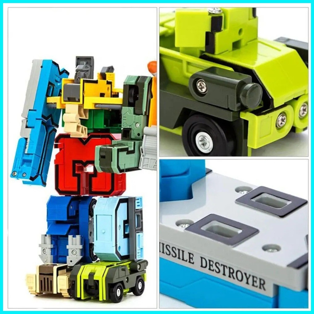 Number Deformation Robot Toys Assemble Building Blocks Kits Digital ...
