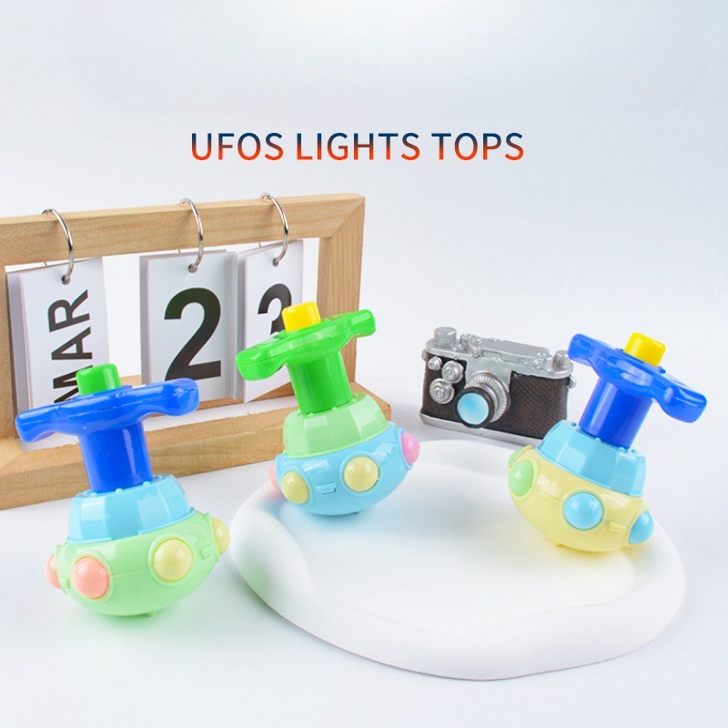Plastic Toys Gyroscope with Fluorescent and Flashing Lights Rotatable ...