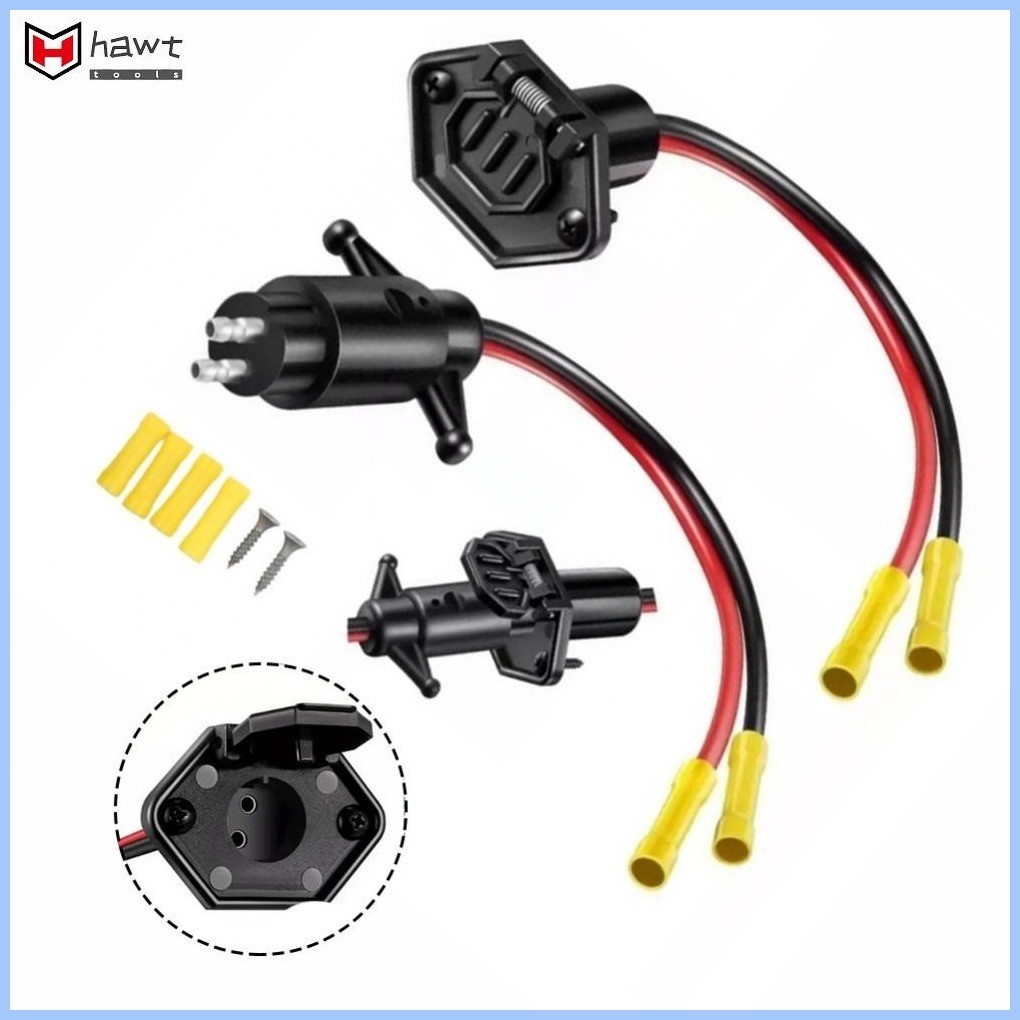 Reliable Power Connection 2 Wire Waterproof Trolling Motor Plug ...