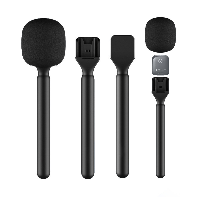 Lavalier Microphone Handheld Grip Stick with Windproof Sponge for ...