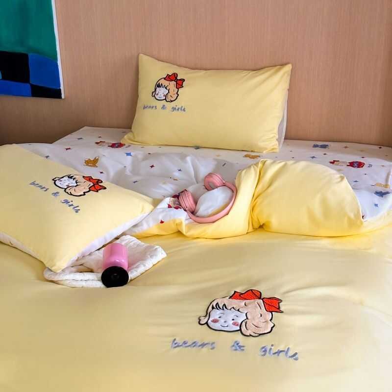 Ac Cartoon Lahat Ng Hugasan Sticker Embroidery Apat Na Purong Kubo ...