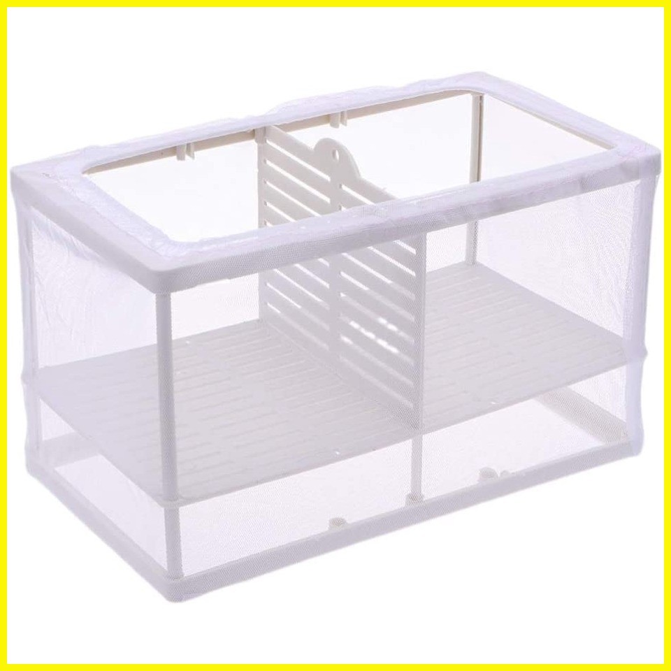 ♨ ﹊ Aquarium Breeding Incubator Isolation Mesh Box Baby Fish Hatchery ...