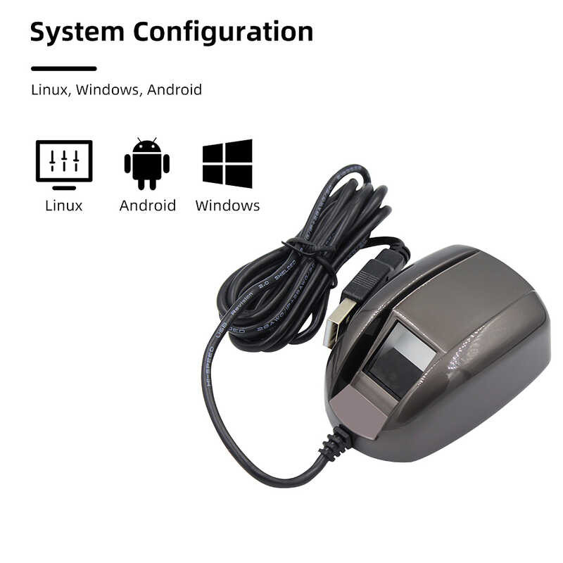 Reader USB Scanner Reliable Biometric Access Control Attendance System ...