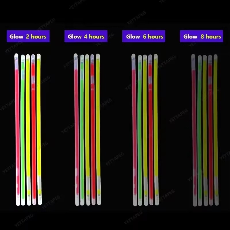 Fluorescence Sticks Party Multicolor Glowing Stick - Bright Colorful ...