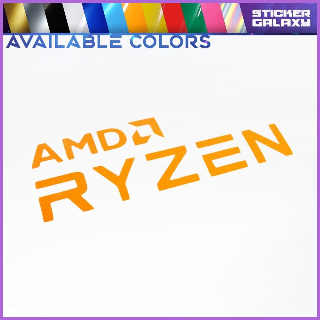 ☃ ☜ AMD RYZEN PC gamer vinyl sticker decal for pc case, laptop, phone ...