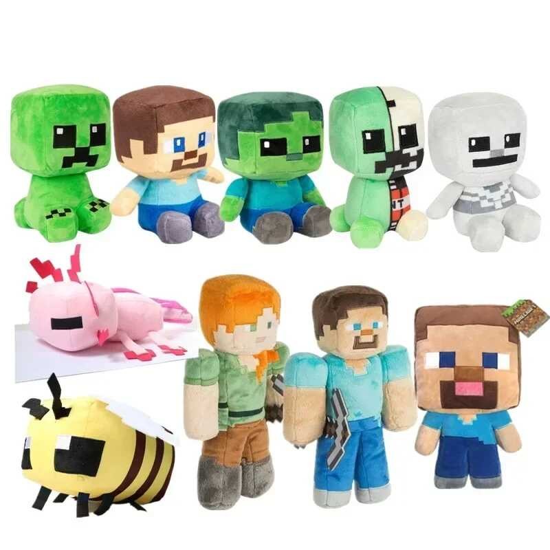 Game 1Pc Figure Minecraft Animal Plush Toy Pig Enderman Creeper Sheep ...