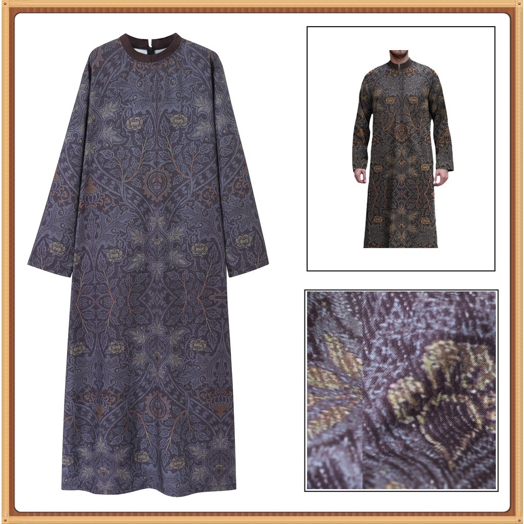 in stock Men Coat Men Traditional Robes Collared Muslim Muslim Jubah ...