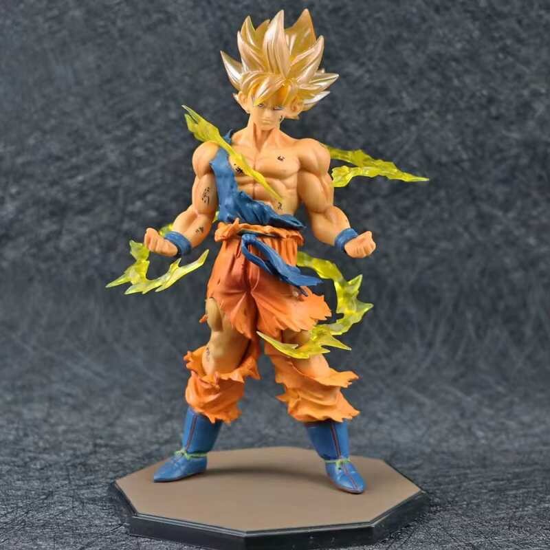 Fashion Style Pvc Anime Dragon Z Ball 17Cm Super Saiyan Yellow Hair ...