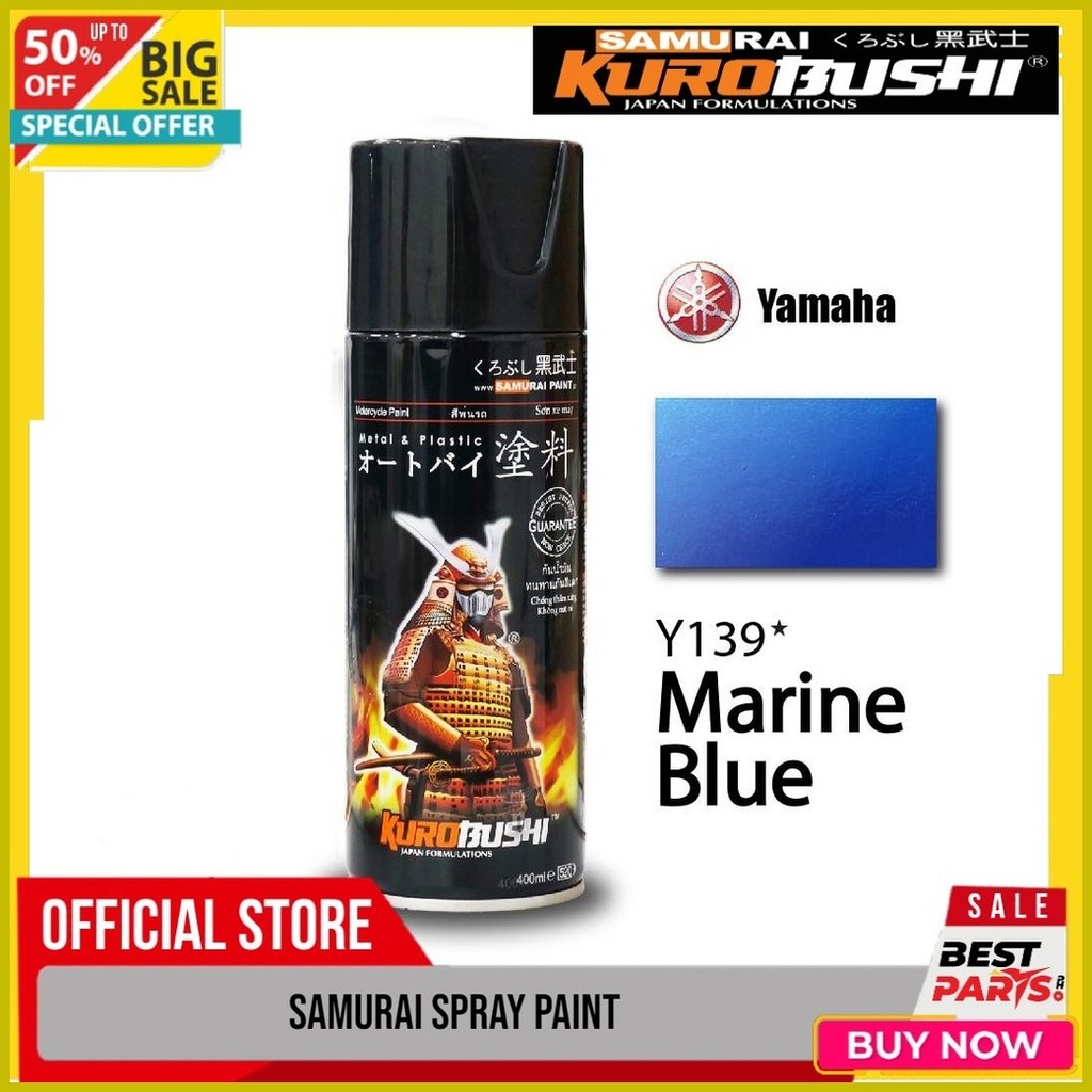 SAMURAI SPRAY PAINT [Y139* MARINE BLUE (Candy Blue)] 400ml | High ...