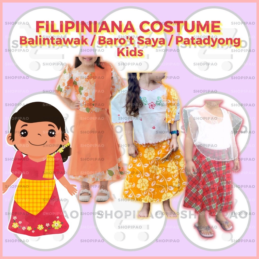 SPP Filipiniana for Kids Adult Balintawak Dress Baro't Barot Saya ...