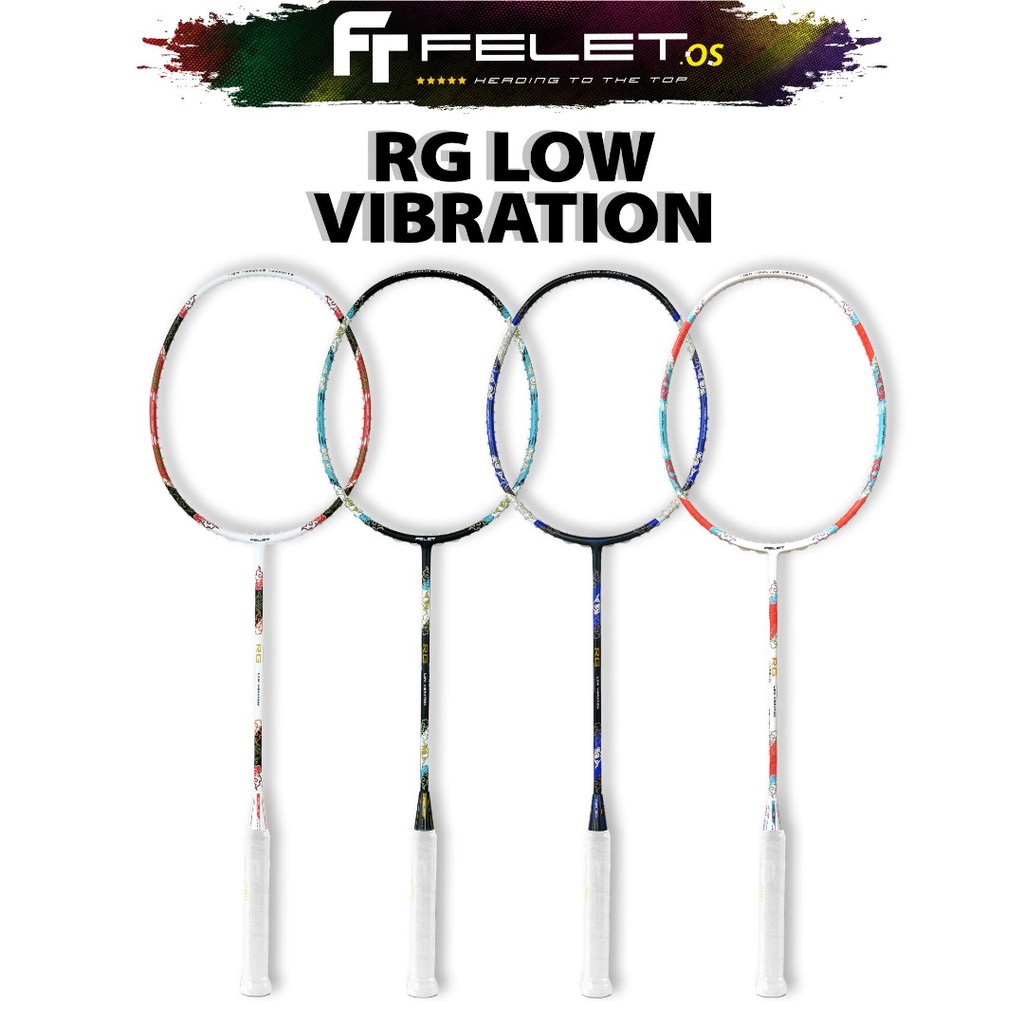 FELET RACKET RG LOW VIBRATION 4U 82gram Badminton Racket by FLEET ...