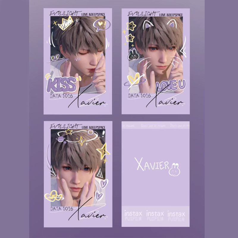 Love and Deep Space Xavier Handmade Graffiti Polaroid-Style 3-inch ...