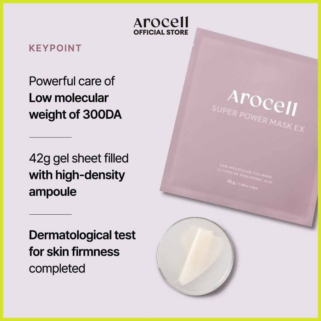 [AROCELL] Super Power Mask Pack EX 42g x 4ea Collagen Infused ...