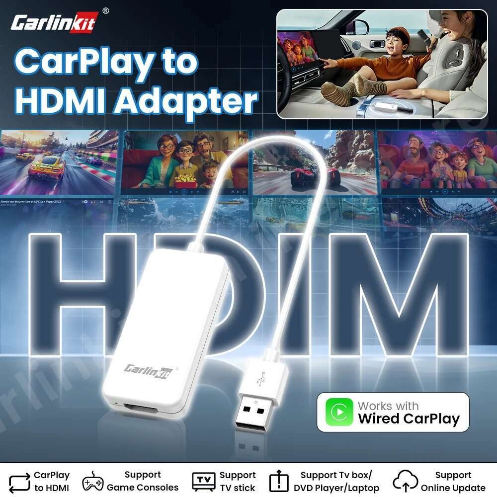 Carlinkit to HDMI Work for Wired Carplay PS5 Switch Stick Laptop mini ...