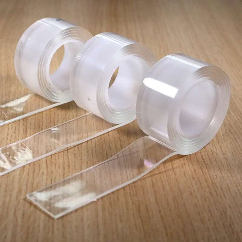 Waterproof Transparent Double Sided Nano Tape Reuse Home Tapes Adhesives Porcelain wood metal ...