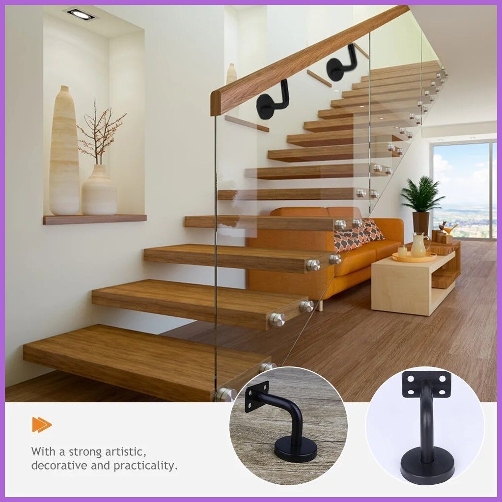 ♟ 5pcs Stair Handrail Bracket Stainless Steel Stair Railing Guardrail ...