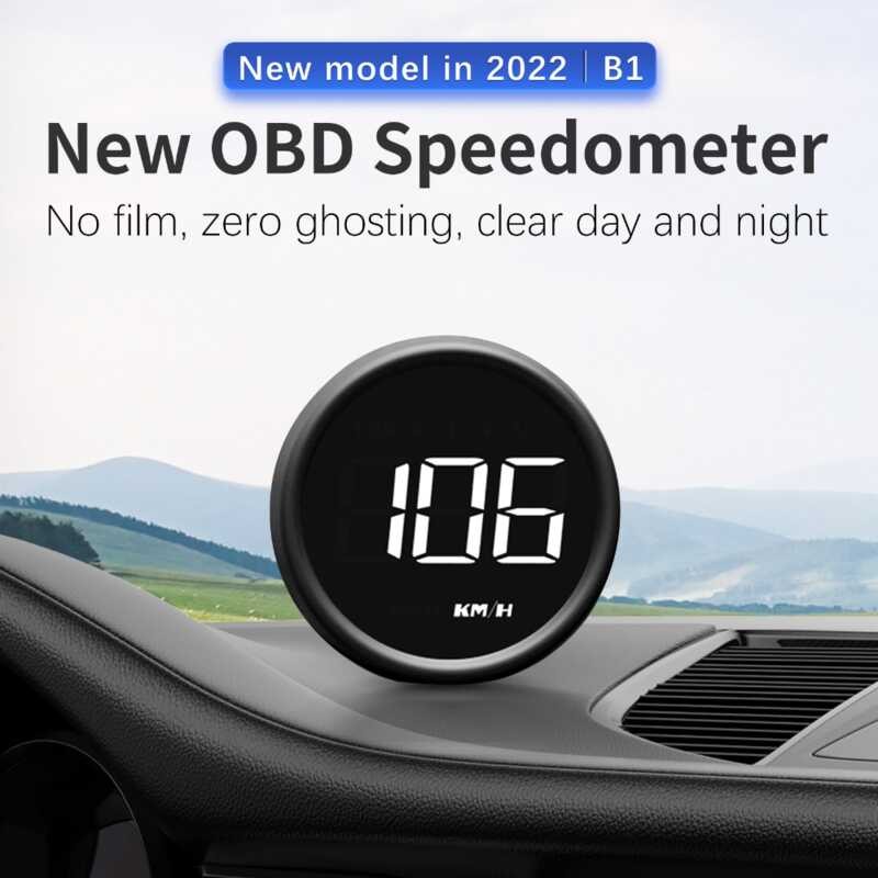 B1 HUD OBD Car Head Up Display Projector Sa 5 Alarm EOBD Auto Fuel ...