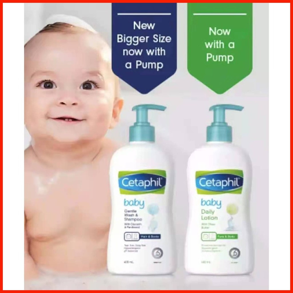 Set of 3）Cetaphil Baby Daily Face and Body Lotion with Organic ...