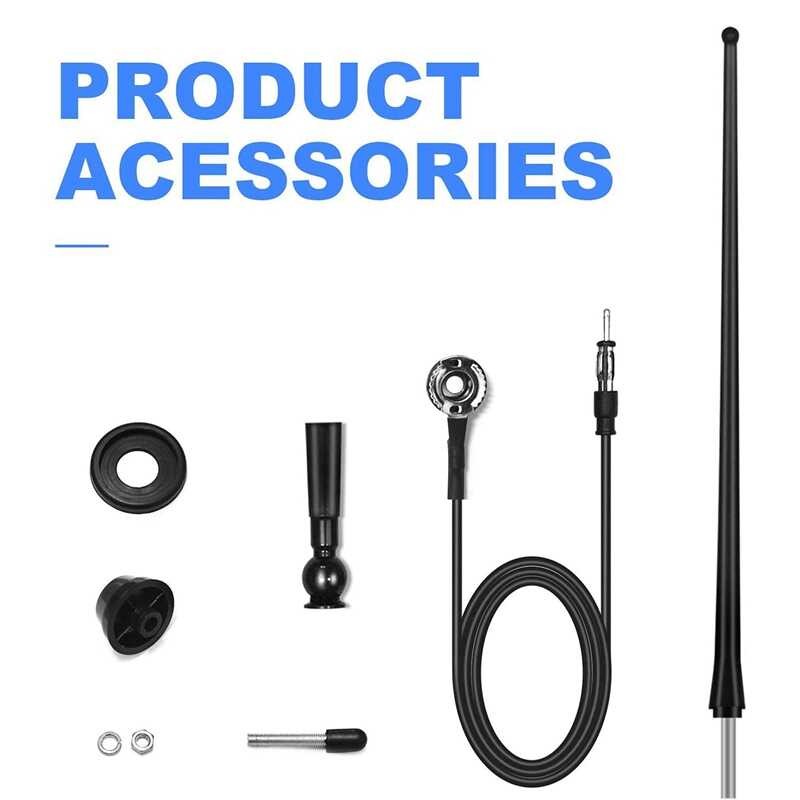 Antennas Boat Waterproof Marine Radio Car Flexible Rubber Mast FM AM ...