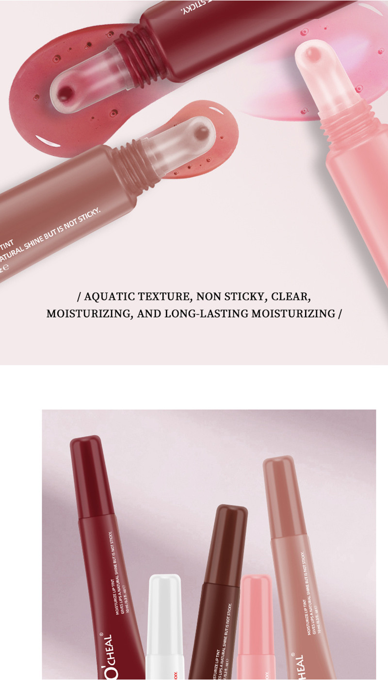 OCHEAL Water Light Dudu Lipstick Mirror Liquid Lip Gloss Lip Gloss Rich ...