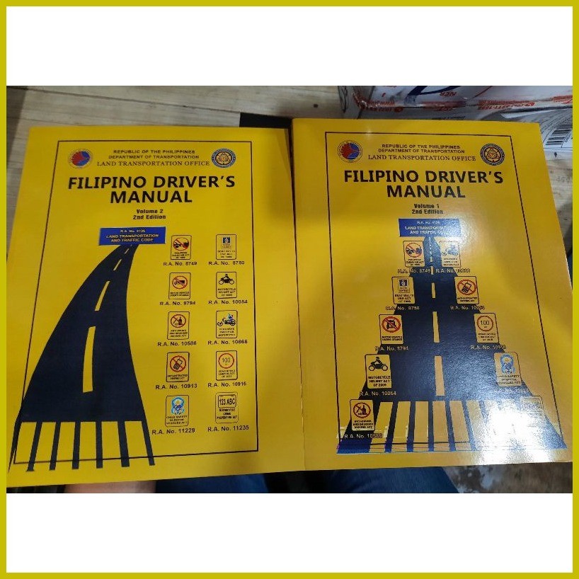 ♣ ∏ FILIPINO DRIVERS MANUAL VOLUME 1 AND 2 LTO 2021 | Shopee Philippines
