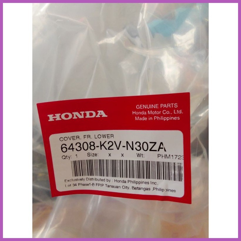 ∆ ORIGINAL FRont lower Cover ( ARARO ) for click v3 ( VERSION 3 ) 125i ...