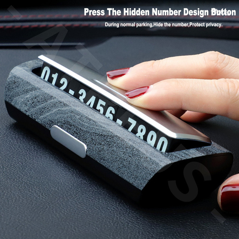 MG Car Phone Number Display Luminous Plate Holder Car Temporary Parking ...