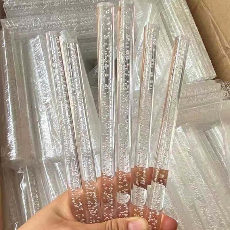 Dia 6~40mm Transparent with bubbles Acrylic Bubbles Rod Clear Pmma ...