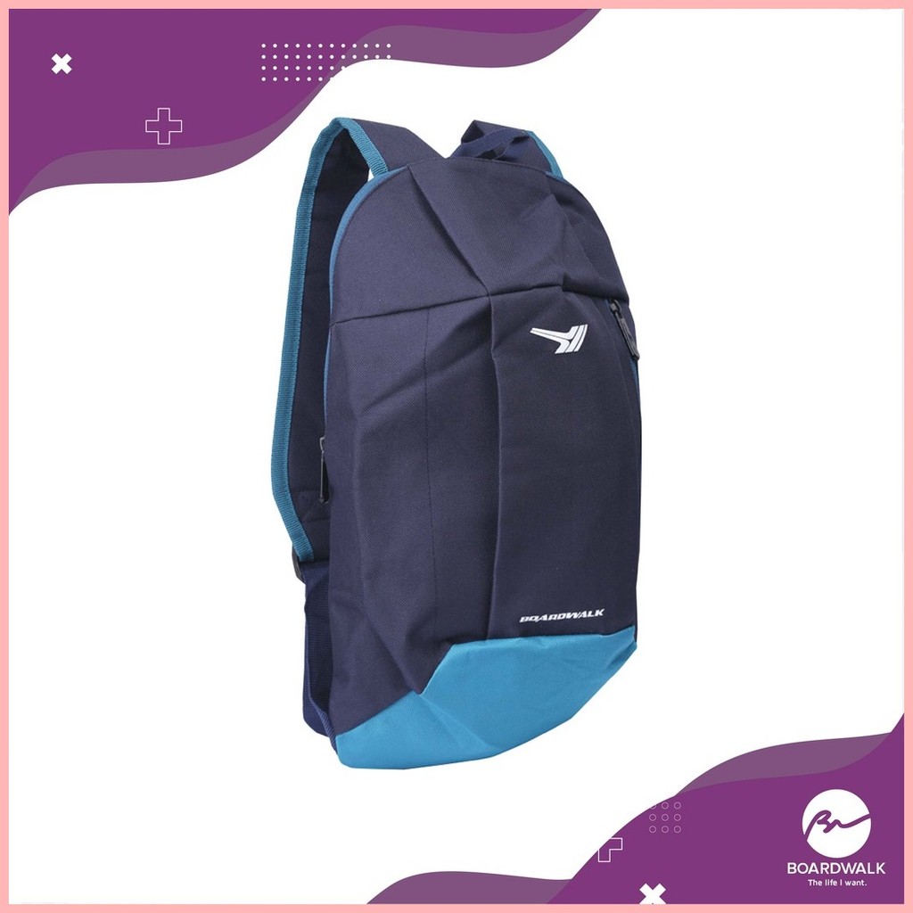 BOARDWALK VIAM MEN'S SCHOOL BACKPACK WITH BLUE ZIPPER DESIGN § | Shopee ...