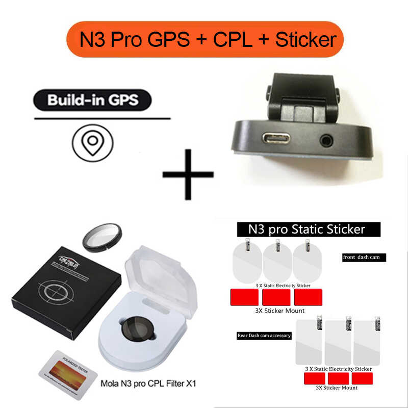 Ddpal 4 GPS Stent Para Sa DDPAI Dash Cam Mola N3 Pro HD Lens Dust ...