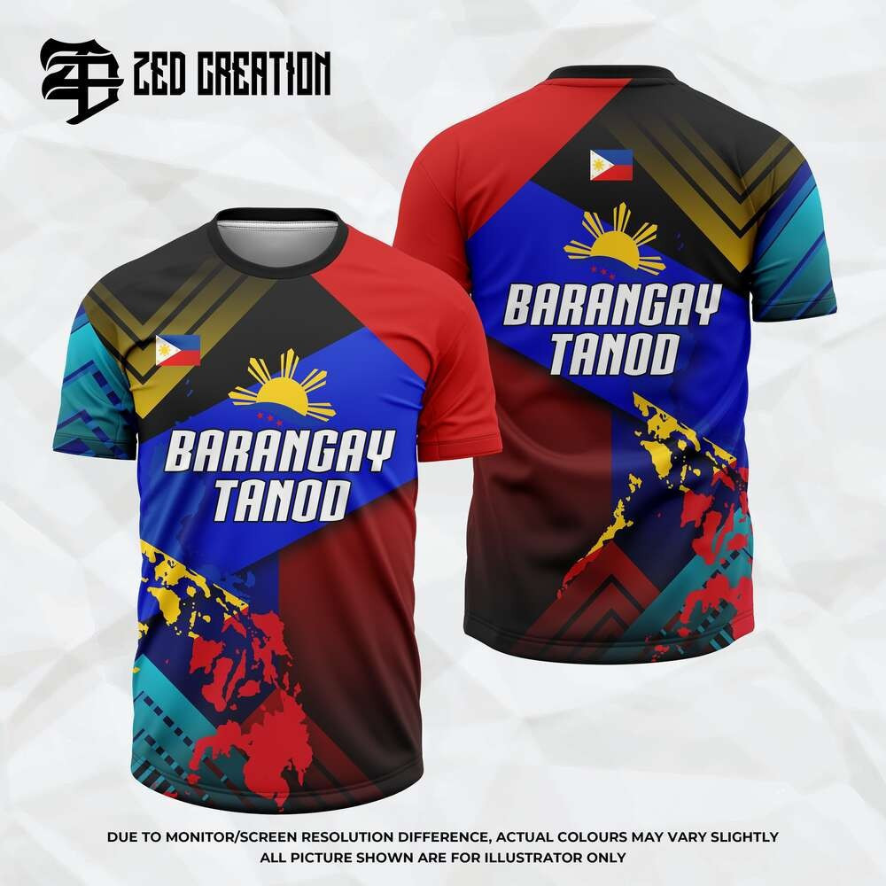 【Free Custom Name Logo】Fully sublimated barangay tanod philippine 3D ...