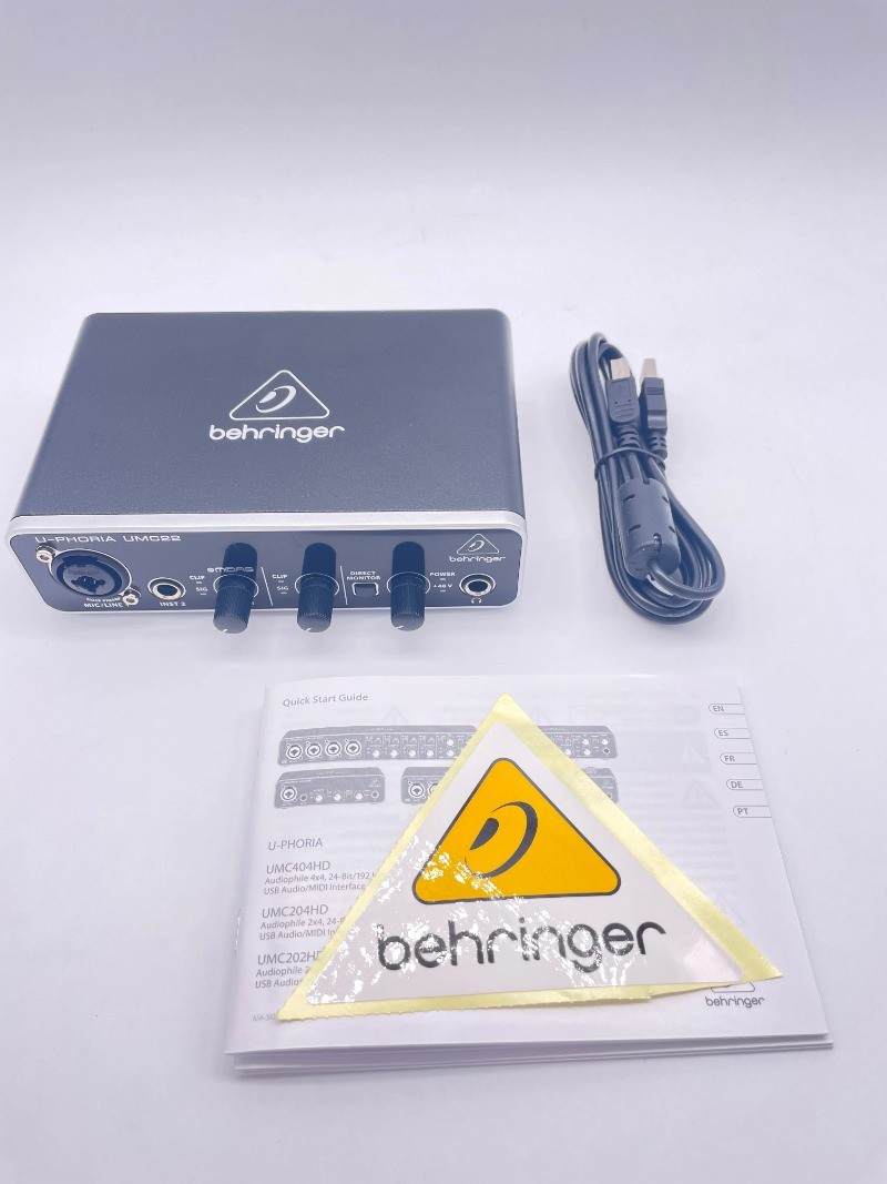 Behringer UMC204HD/UMC202HD/ UMC22 Sound Card Audio Interface Recording ...
