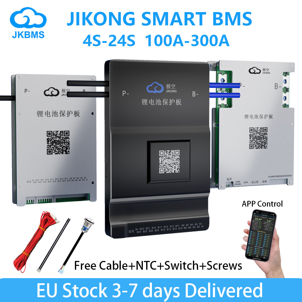 JIKONG BMS Active Balance Ports Bt/App Rs485 CAN HEAT Li-Ion Lto ...