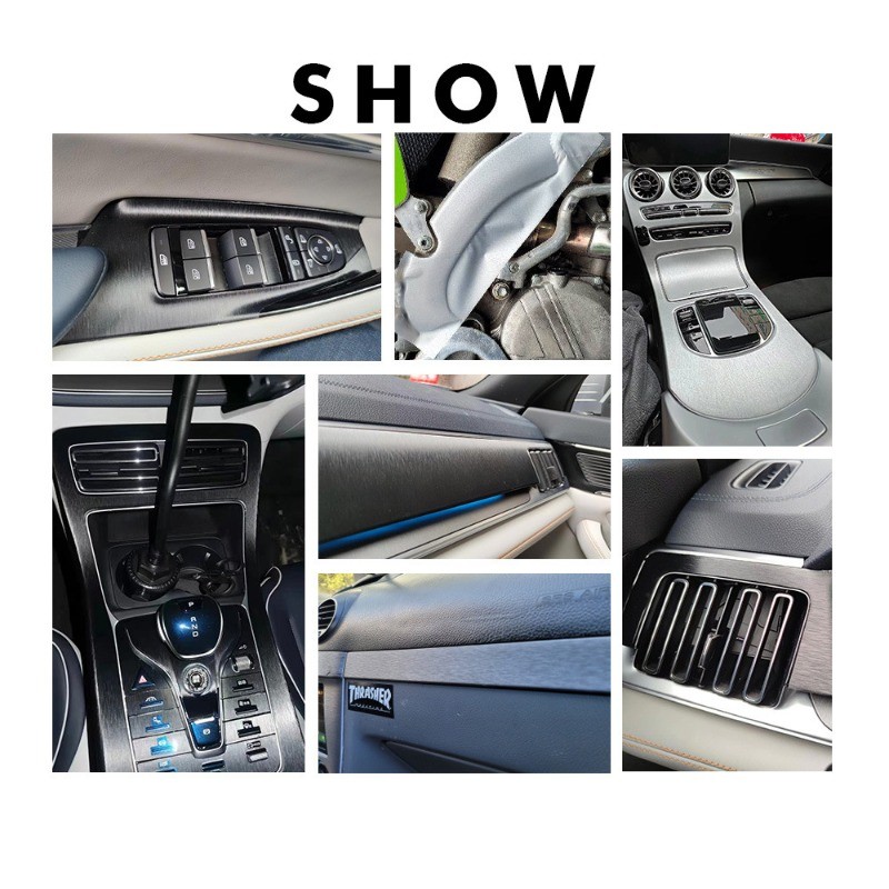 Universal Waterproof Car Interior Sticker Individually Packaged Metal ...