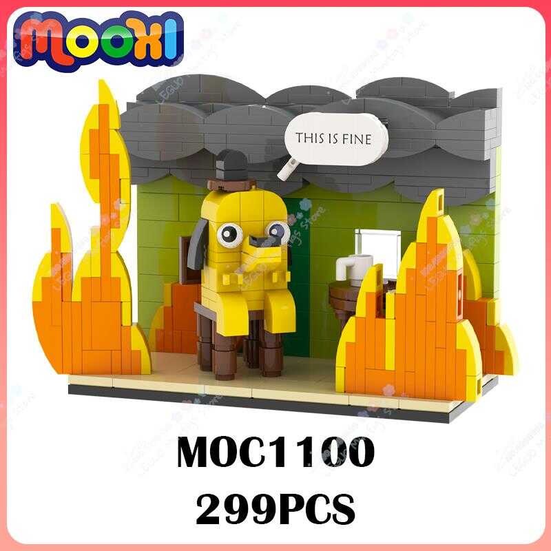 Creative MOC1100 Cartoon Animation Scene Series MOC Building Blocks DIY ...